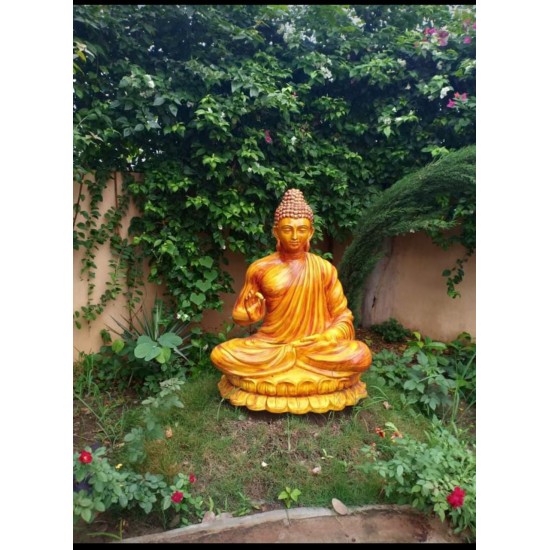 Buy Gautam Buddha Statue Light Wooden Shade online in best price